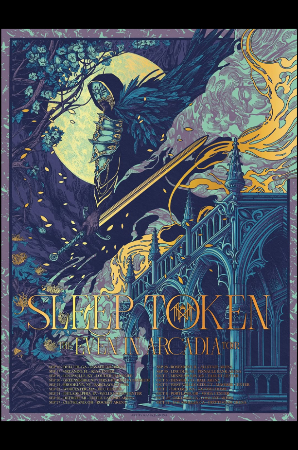 Sleep Token: The Even in Arcadia Tour 2025 – My Show Poster